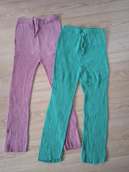 Rebraste pantalone, trikotaza, dva para 500 din