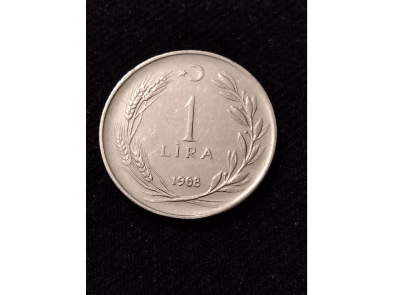 1 lira 1968 turska