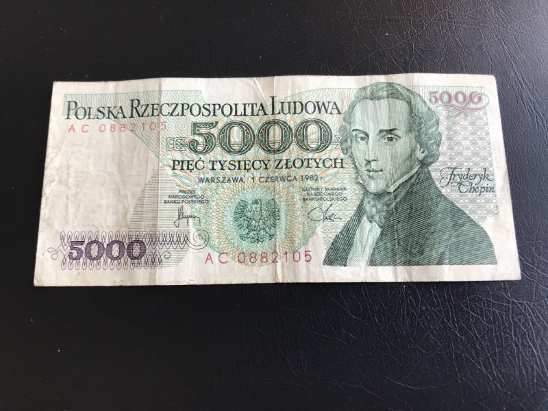 POLJSKA 5000 ZLOTA.