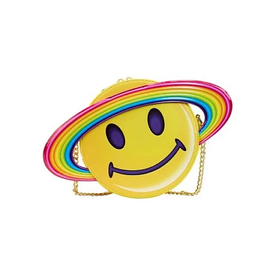 LOUNGEFLY LISA FRANK YELLOW RAINBOW RING SATURN COSSBODY TORBA CENA