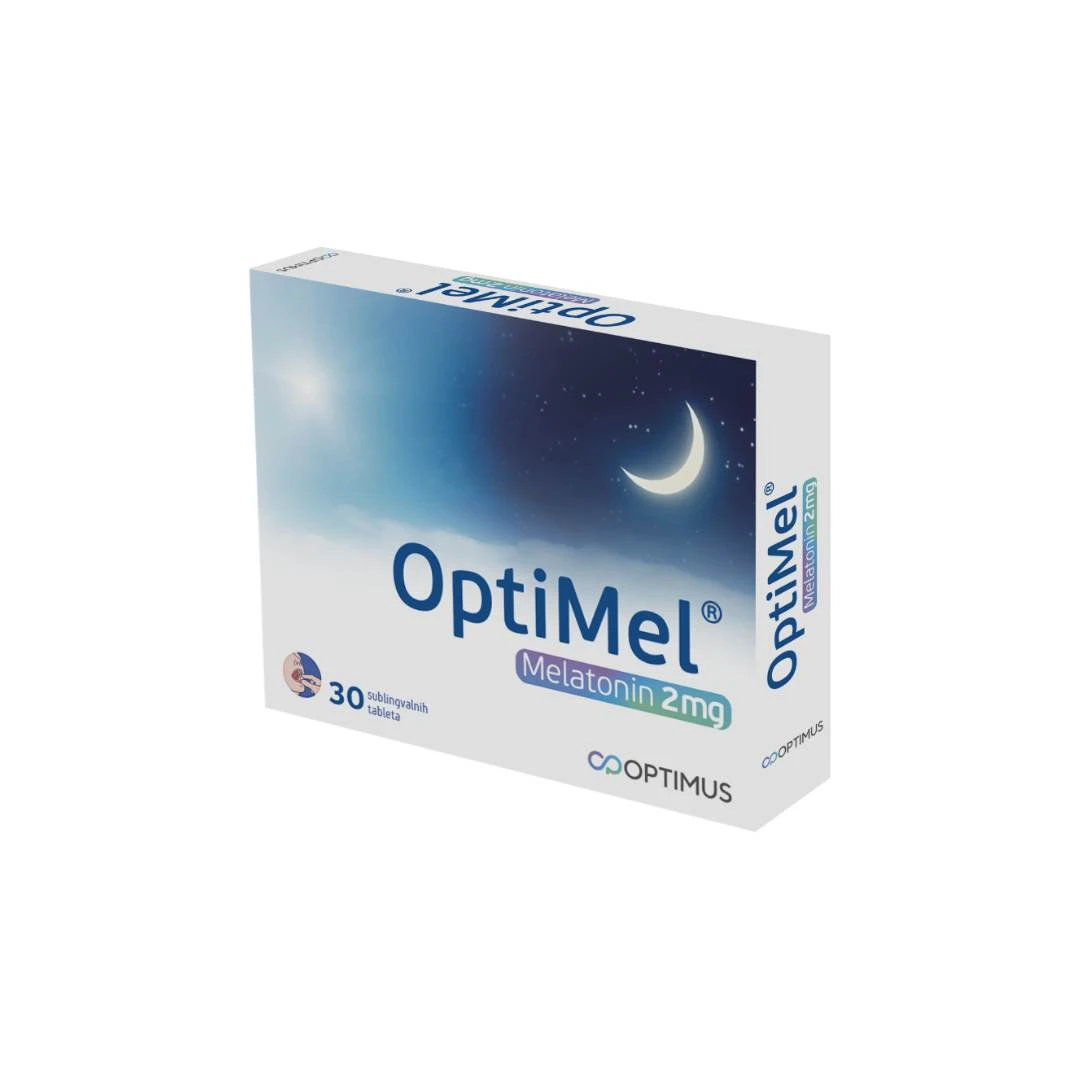 OptiMel® Melatonin 2 mg 30 Sublingvalnih Tableta za Spavanje