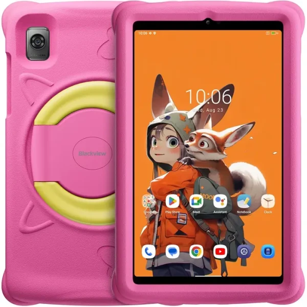 Tablet 8.68 Blackview Tab 60 kids 4G LTE 800x1340 HD IPS/4GB/128GB/8MP-5MP/Android 13/pink