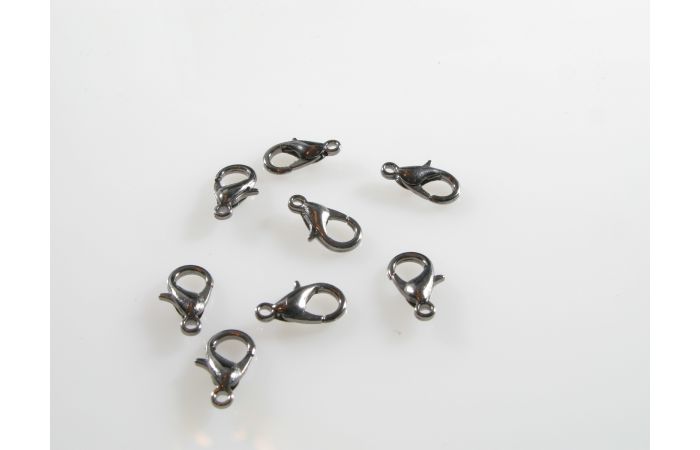 Metalna lobster kopča 11x6 mm,boja hematit crna (23MK26B/502-11BN)