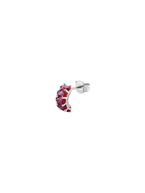 BROSWAY FANCY PASSION RUBY - Single minđuša veličine 11mm