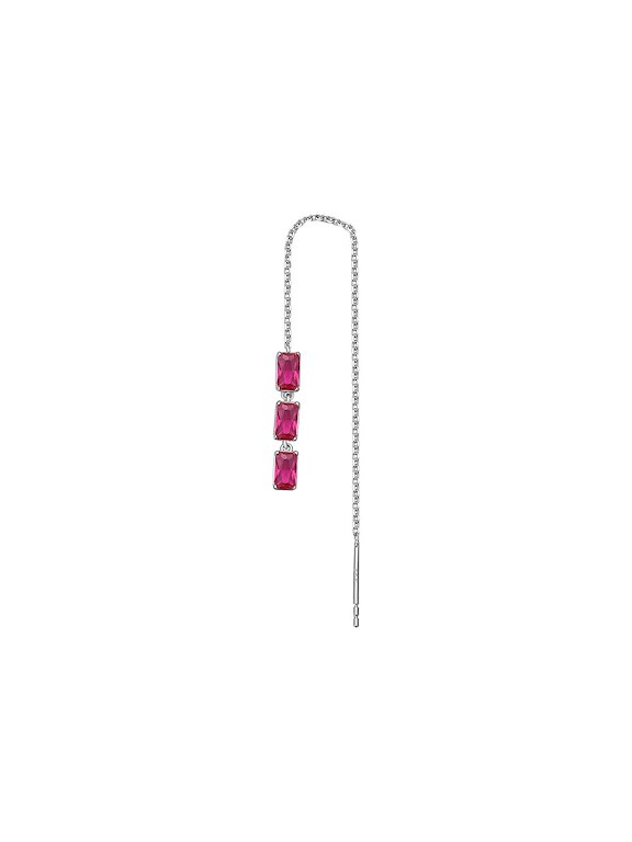 BROSWAY FANCY PASSION RUBY - Single minđuša dužine 10cm