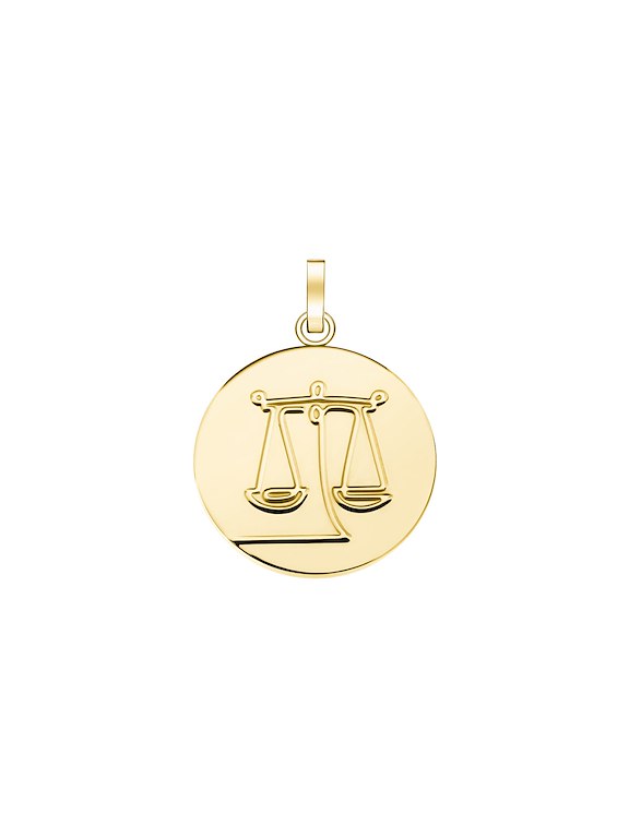 PENDANT ZODIAC COIN LIBRA - GOLD