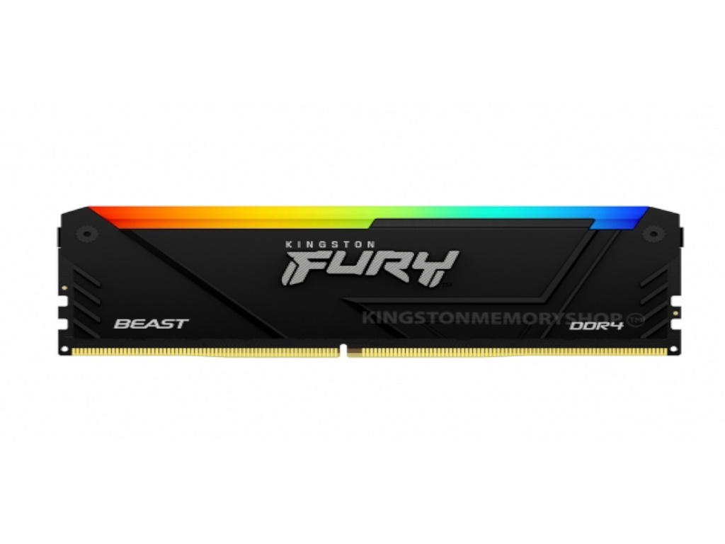 Memorija Kingston 32GB (2x16GB) DDR4 3200MHz, Fury Beast RGB, U-DIMM (KF432C16BB2AK2/32)ID: EK000575961