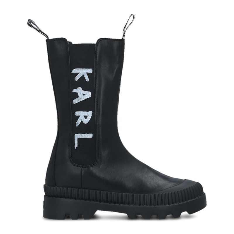 Ženske čizme Karl Lagerfeld TREKKA II BRUSH LOGO GORE MIDI BOOT