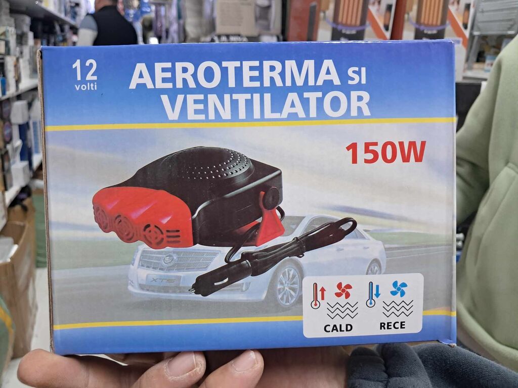 Grejalica za auto, sa ventilatorom, 12V 150W Grejač za auto sa