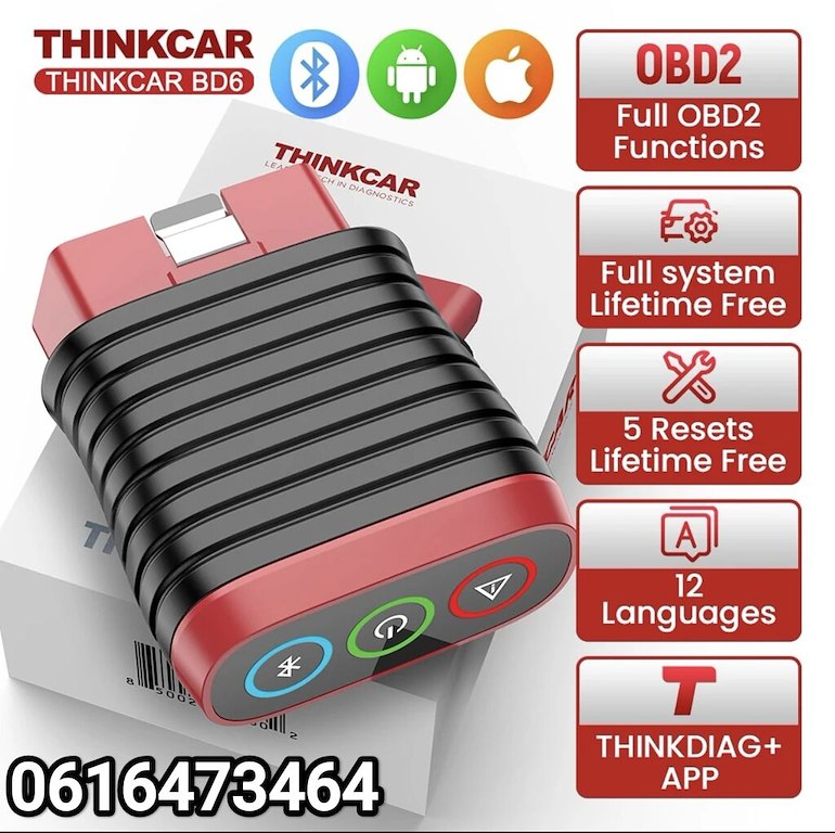 THINKCAR BD6 Bluetooth OBD2 Auto Dijagnostika Potražite DTC kod