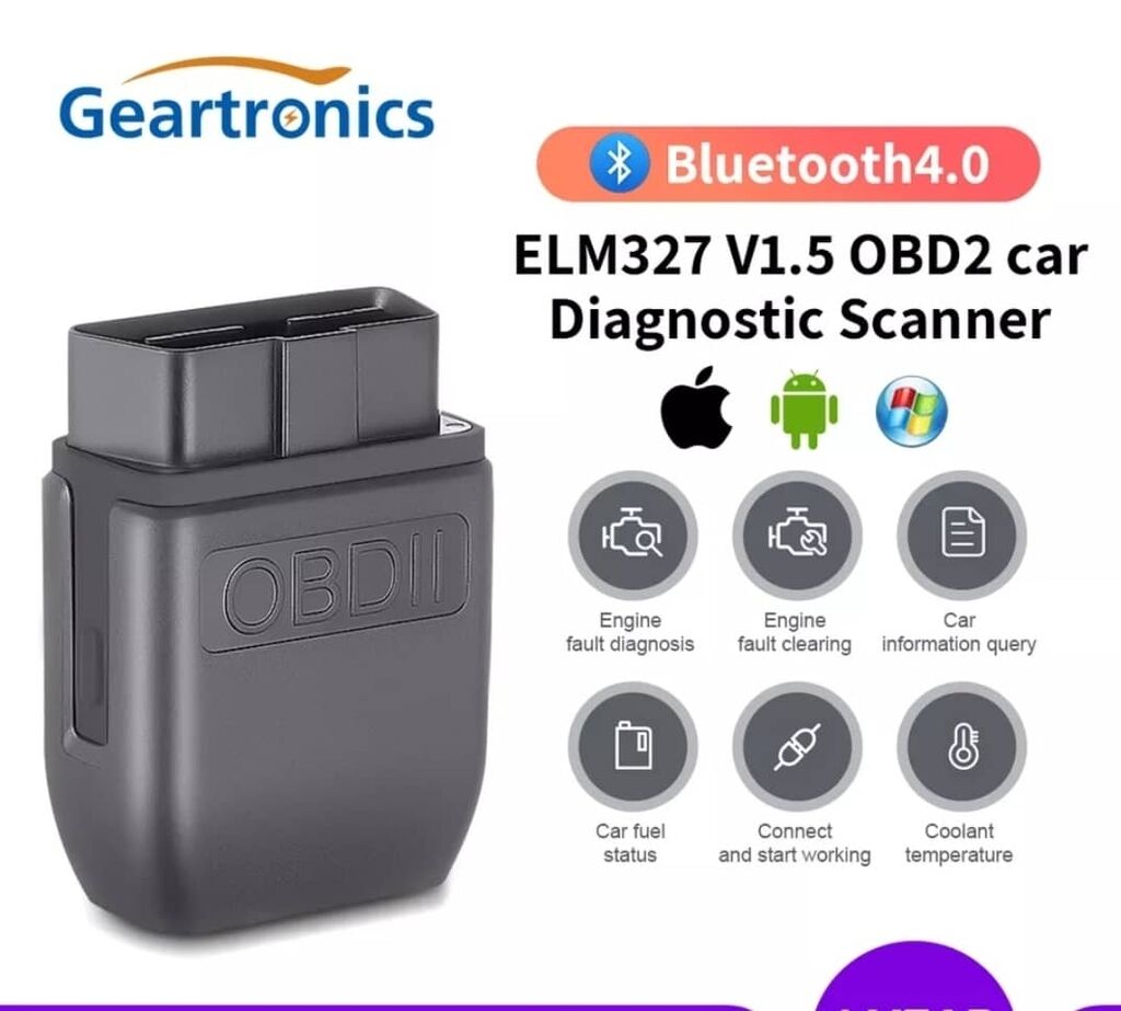 ELM327 V1.5 OBD2 Bluetooth Dijagnostika za IOS Android  Opis artikla