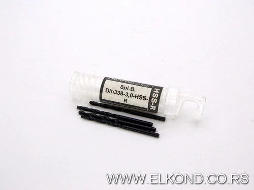 BURGIJA SPIRALNA 3.0 MM METAL,DRVO