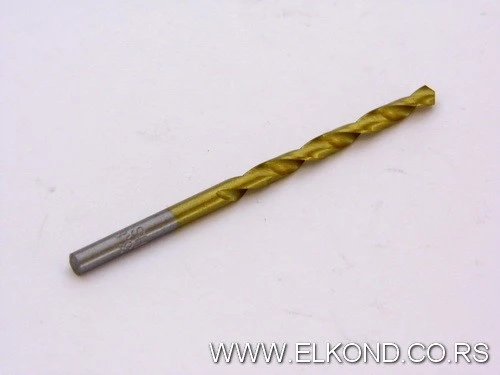 BURGIJA SPIRALNA 3.8 MM HSS TITAN. METAL,DRVO