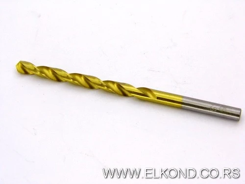 BURGIJA SPIRALNA 4.5 MM HSS TITAN. METAL,DRVO