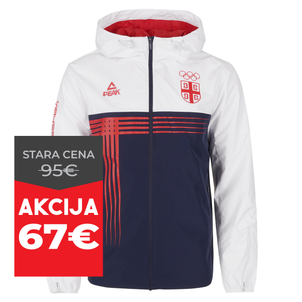 Ženski šuškavac PEAK SRB OKS beli/teget