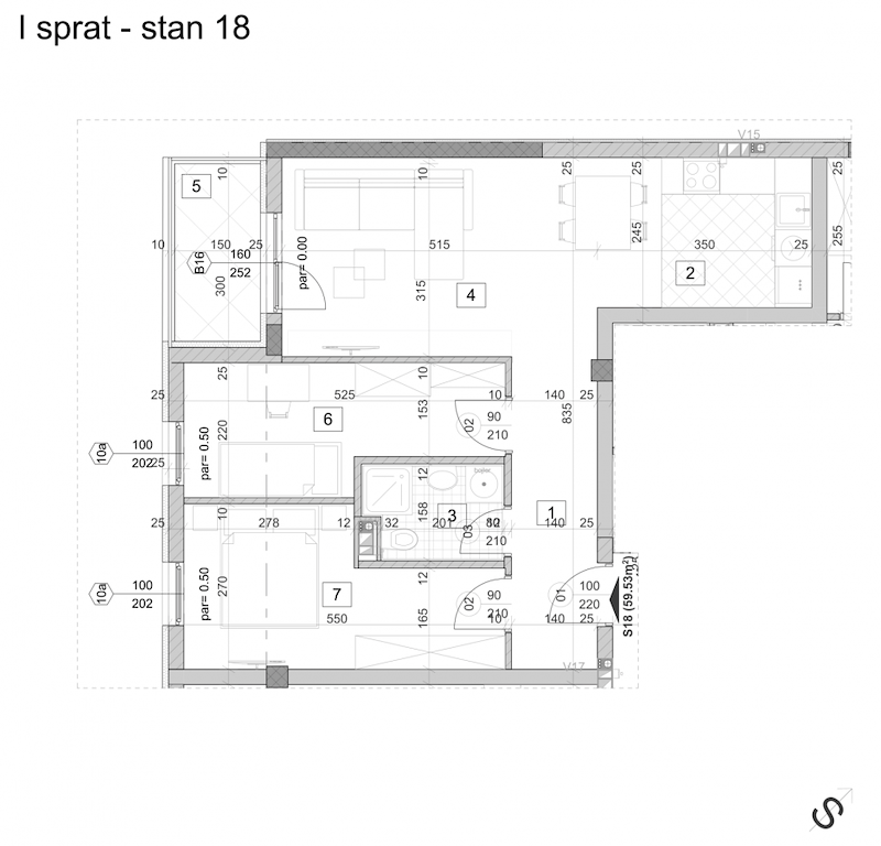 NOVI SAD - TELEP - 59. 53 m2