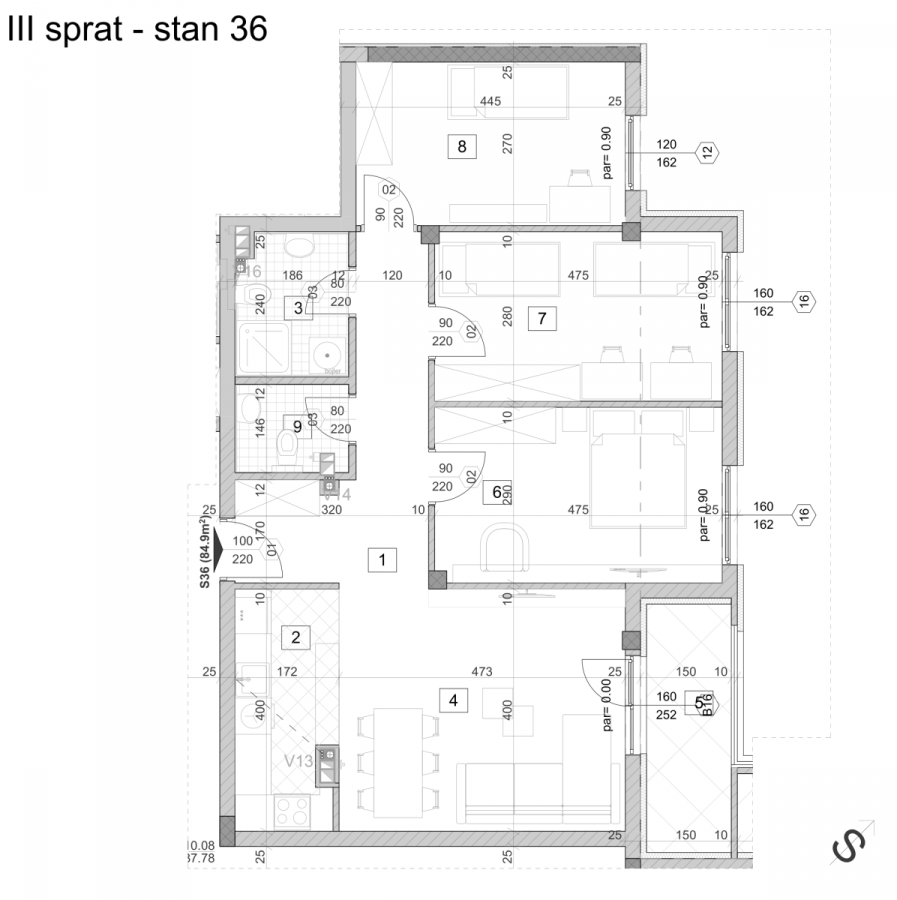 NOVI SAD - TELEP - 84. 90 m2