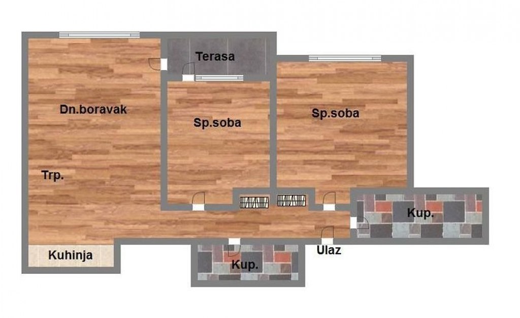 Trosoban 74m2 - Centar - TOP -