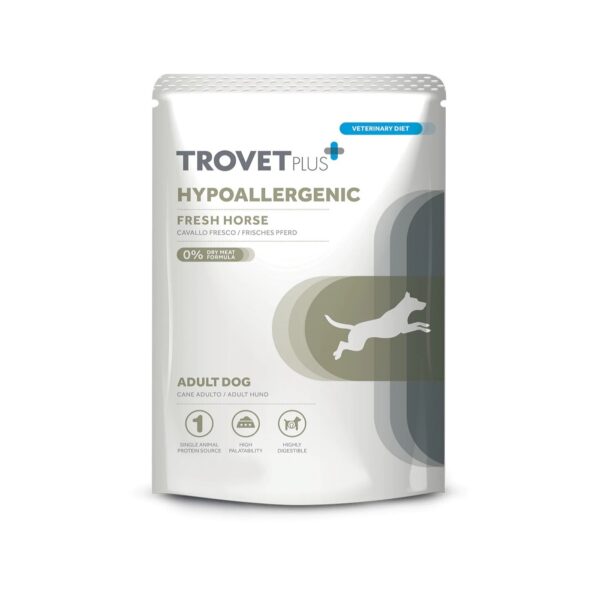 Trovet PLUS Hypoallergenic Horse Dog – 12×100 g