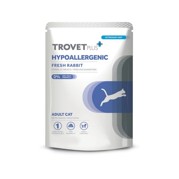 Trovet PLUS Hypoallergenic Rabbit Cat – 12×85 g