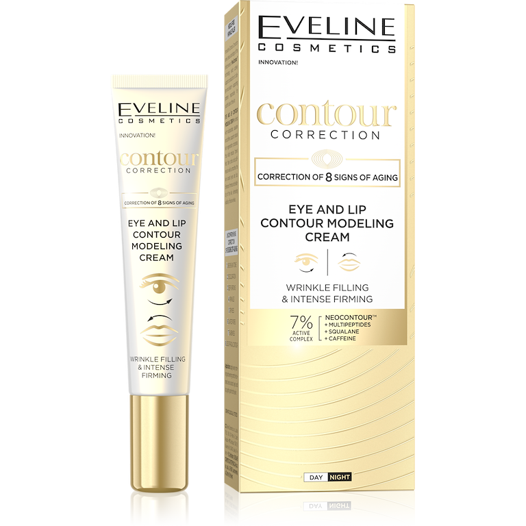 EVELINE - CONTOUR CORRECTION -EYE&LIP CONTOUR MODELING CREAM D/N 20ml