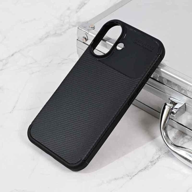 Maska Defender Carbon za iPhone 16 6.1 crna