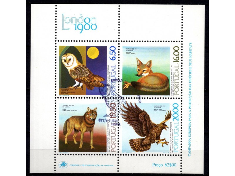 Portugal 1980. Fauna