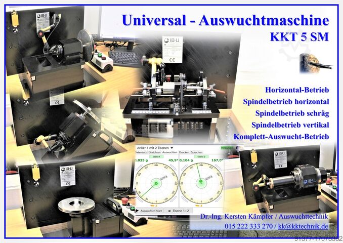 Industrijska mašina za balansiranje KKT 5 SM
Dr. Kämpfer Auswuchttechnik KKT 5 SM Universal-Auswuchtmaschine