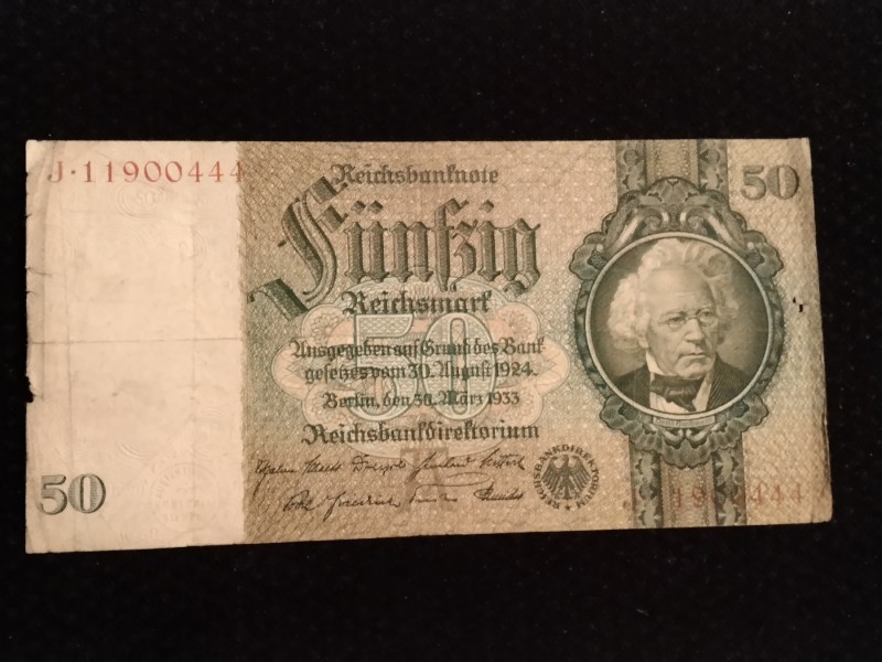 50 maraka 1833 nemačka