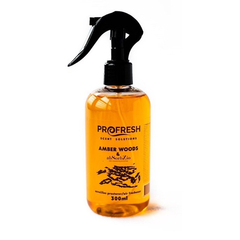 PROFRESH osveživač prostora & neutralizator u spreju AMBER WOODS 300ml – Profresh