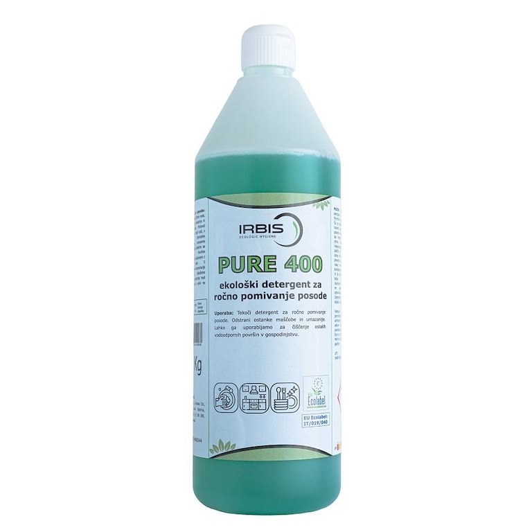 PURE 400 ECOLABEL Deterdžent za ručno pranje sudova 1kg – Irbis