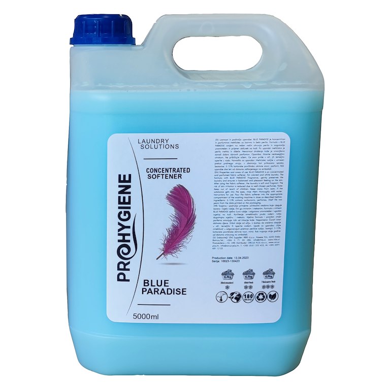 PROLAUNDRY Blue Paradise sensitive 5L – Omekšivač – Irbis