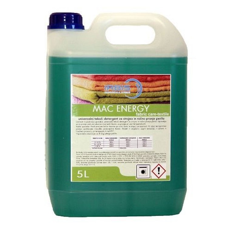 PROLAUNDRY MAC ENERGY – Tečni deterdžent za veš 5L – Irbis