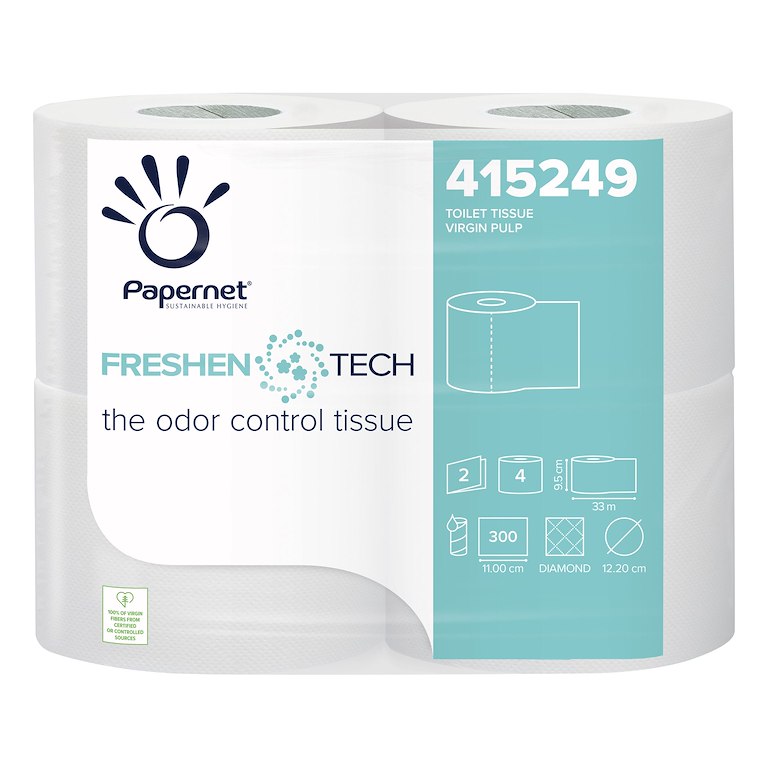 FreshenTech, 2sl, PAPERNET, 300 listova, 7 x 4 rolni/pak – PAPERNET