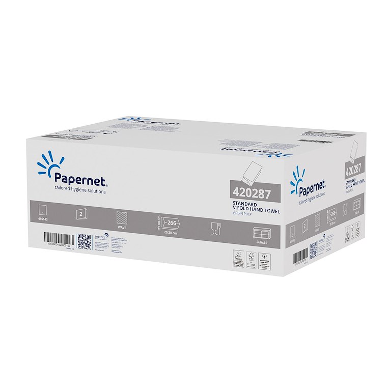 PAPERNET Slagani V ubrus 15×266 (3990 listića) – 2 sl – V – Super – PAPERNET