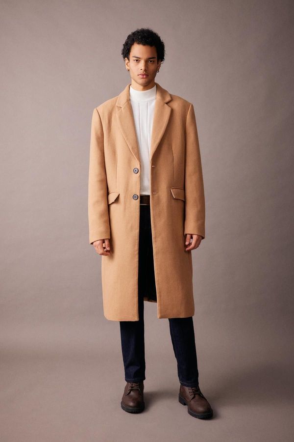 DEFACTO Slim Fit Lined Cashmere Parka