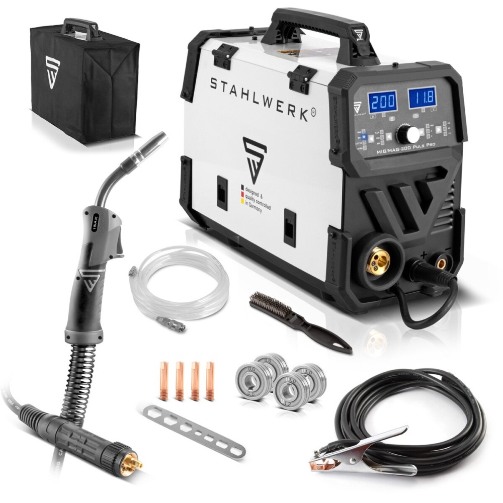 Aparat za zavarivanje 5 u 1, MIG MAG 200 PULSE PRO SYNERGIC (STAHLWERK)