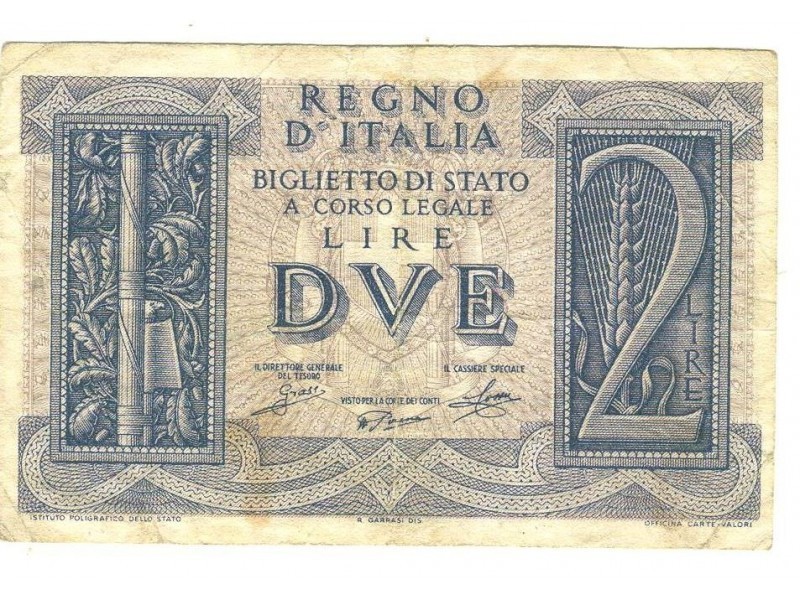 Italija 2 lire 1939