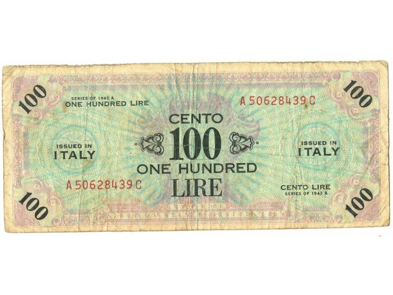 Italija 100 lira 1943