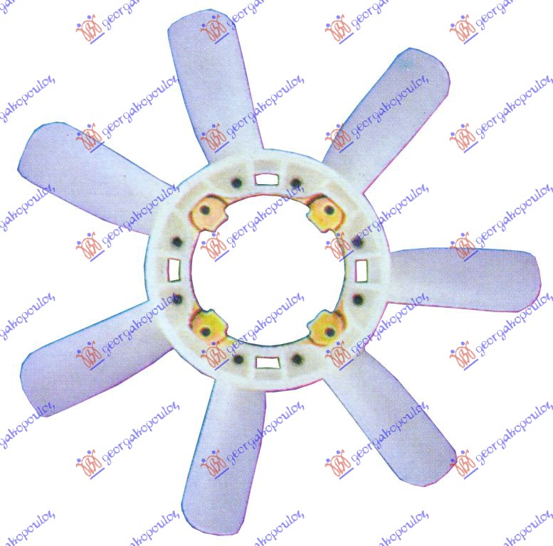 VENTILATOR (ELISA) (SAMO BENZIN) TOYOTA HI-LUX (LN 145) 2WD (1998-2001) (OEM: 16361-54040, 1636154040)