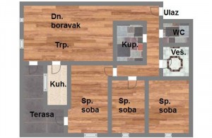 Četvorosoban 92m2 Novo Naselje