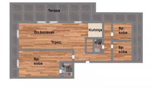 Četvorosoban 156m2 Novo Naselje