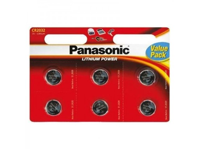 Panasonic baterije Litijum CR-2032 L/6bp