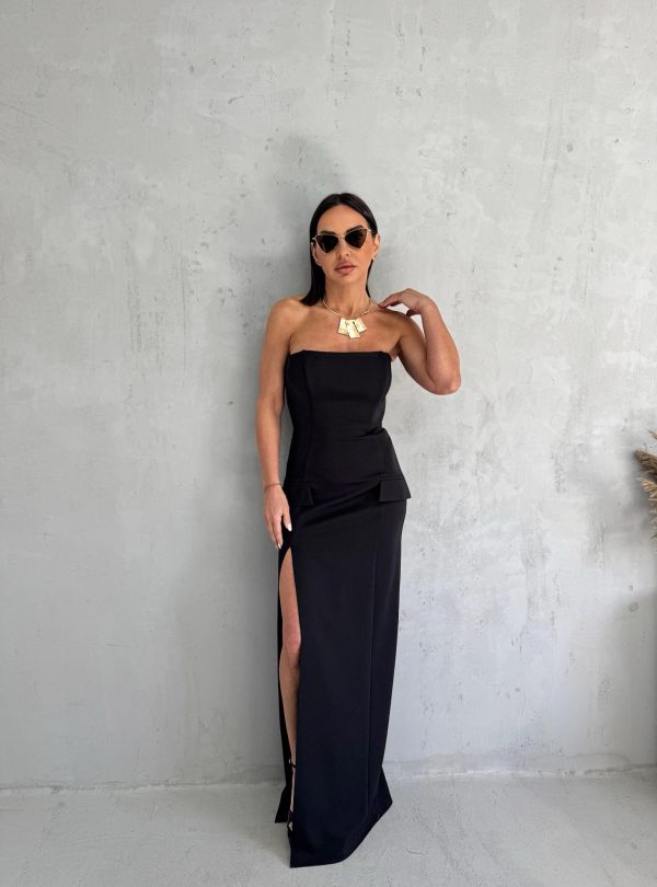 INNA BLACK duga top haljina
