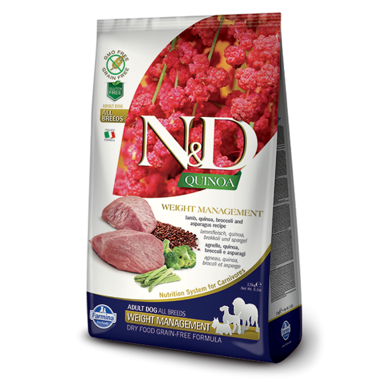 N&D Quinoa hrana za pse Medium&Maxi Weight Managment - Lamb 2.5kg