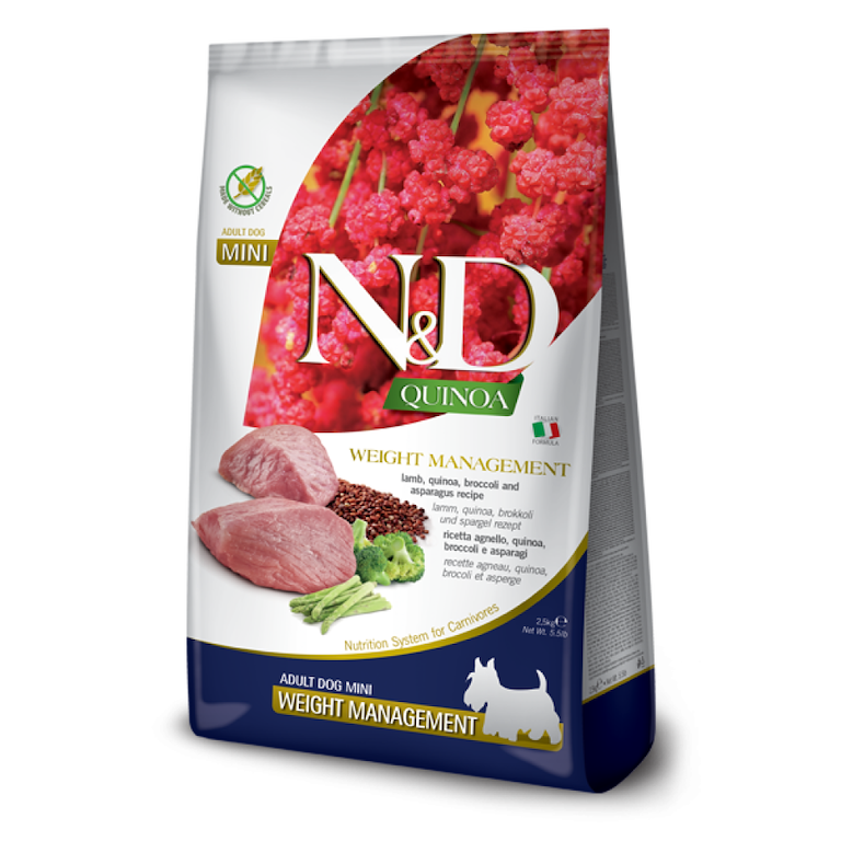 N&D Quinoa hrana za pse Mini Weight Managment - Lamb 2.5kg