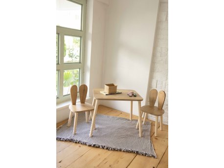 HANAH HOME Dečiji sto i stolice Bunny Two Chair Set Brown