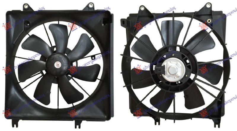 VENTILATOR KOMPLET 1.0/1.2 BENZIN SUZUKI SX4 (2007-2013) (OEM: 17120-79J00, 1712079J00, 17760-79J00)