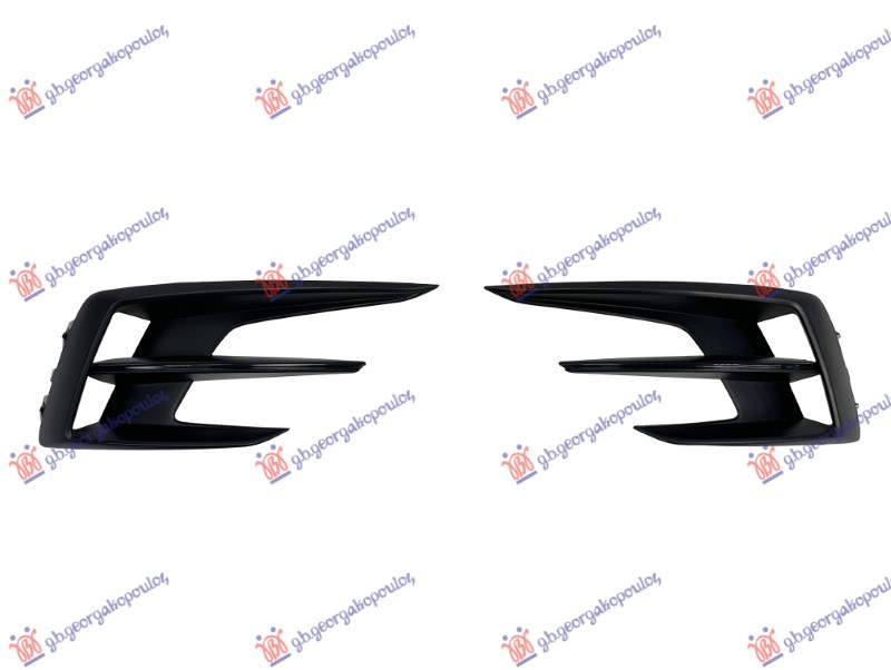 RESETKA PREDNJEG BRANIKA CRNA (BEZ MAGLENKE) (SET) RENAULT MEGANE H/B-SW (2019-) (OEM: 261529100R)