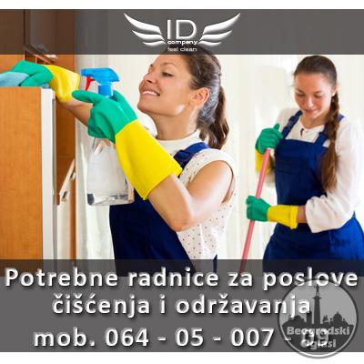 Potrebne radnice za poslove ciscenja i odrzavanja 60.000-100.000